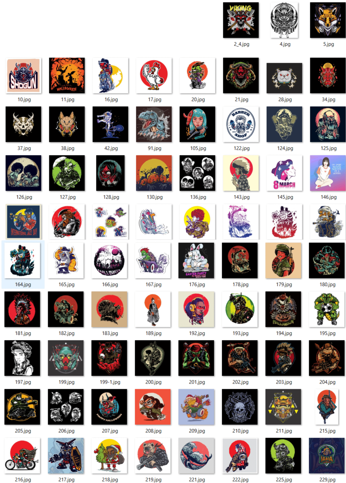 Pack de Máscaras Ronin, Oni, Geisha - filovisual.com